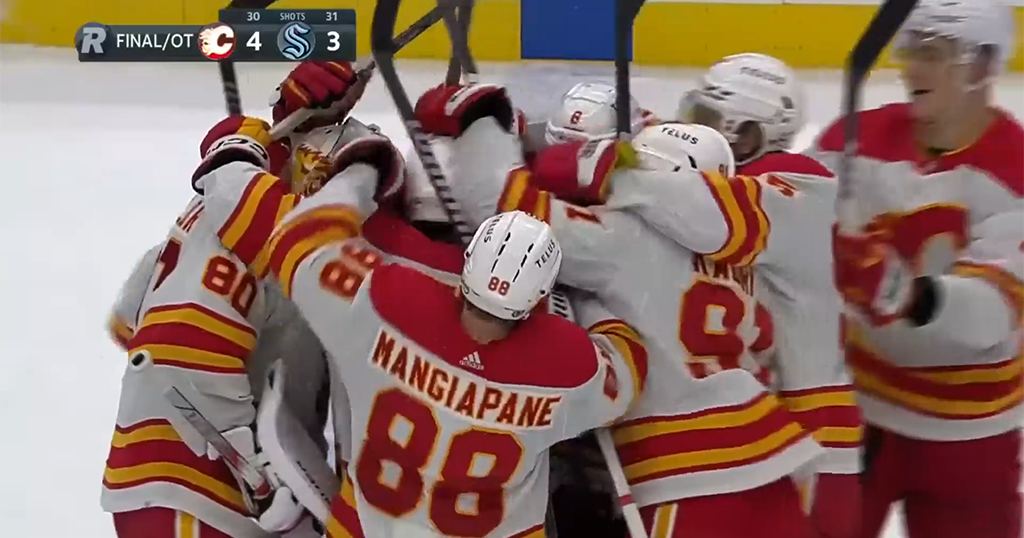 Kraken fall in OT to Calgary in 9th OT/SO this season | Sports ...