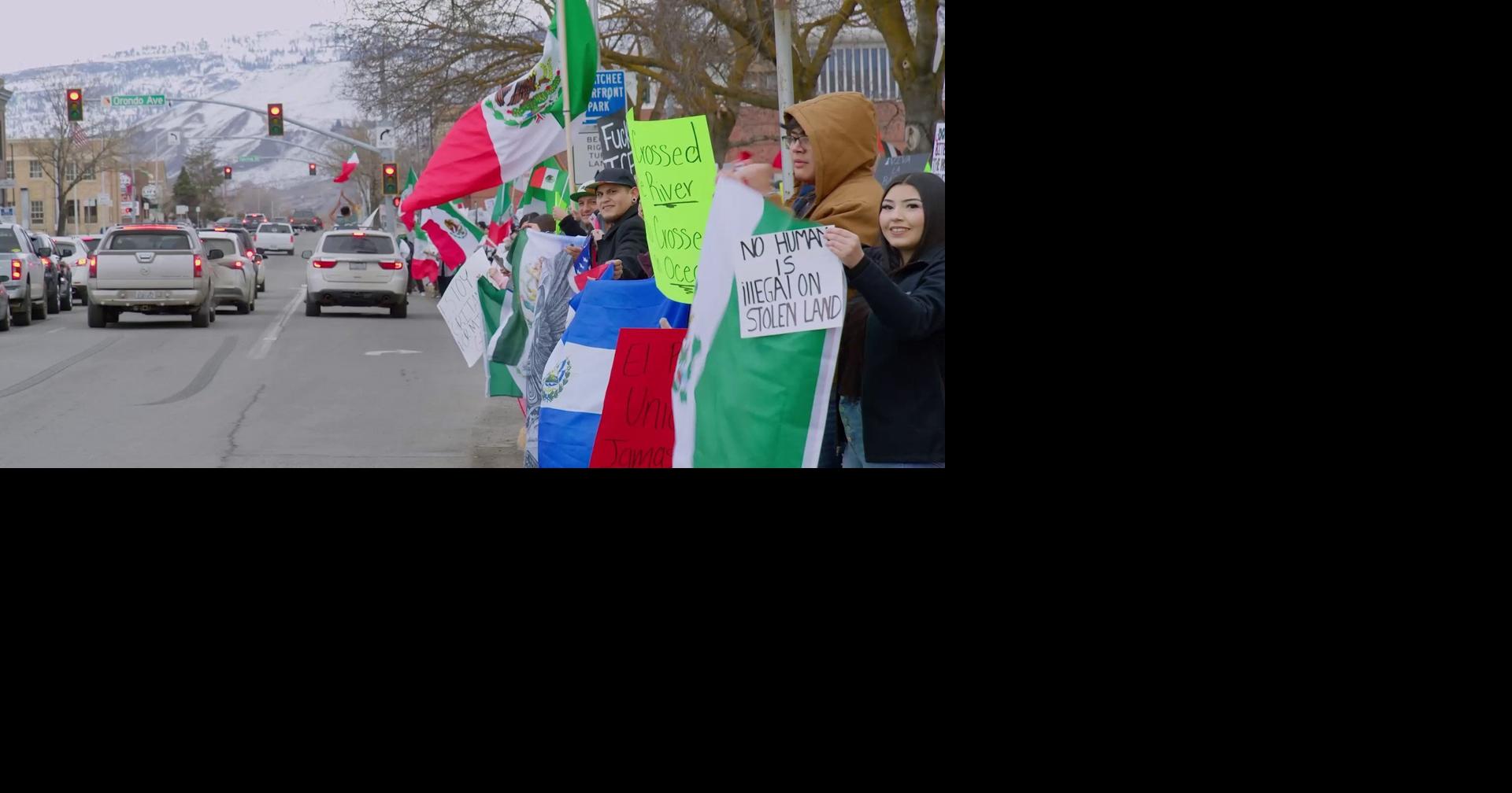 Protestors rally against ICE raids, deportations | Wenatchee Valley ...