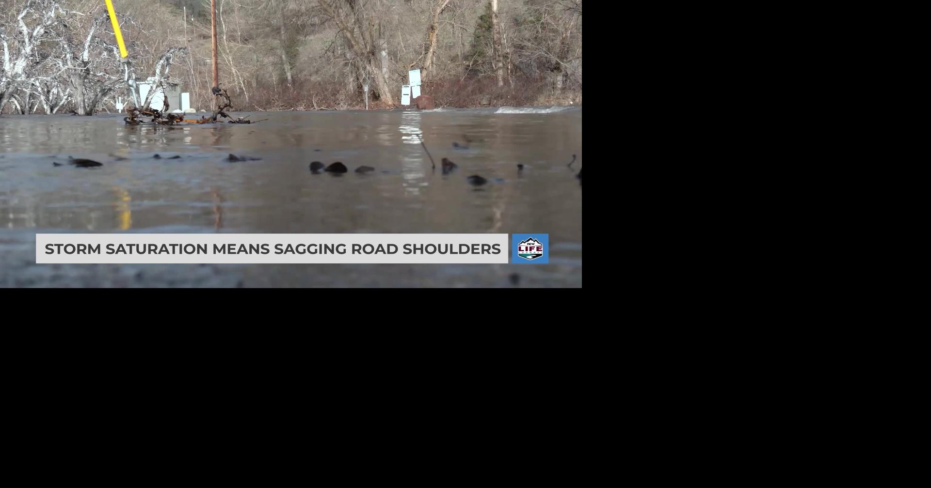 Storm saturation means sagging road shoulders | Videos | ncwlife.com