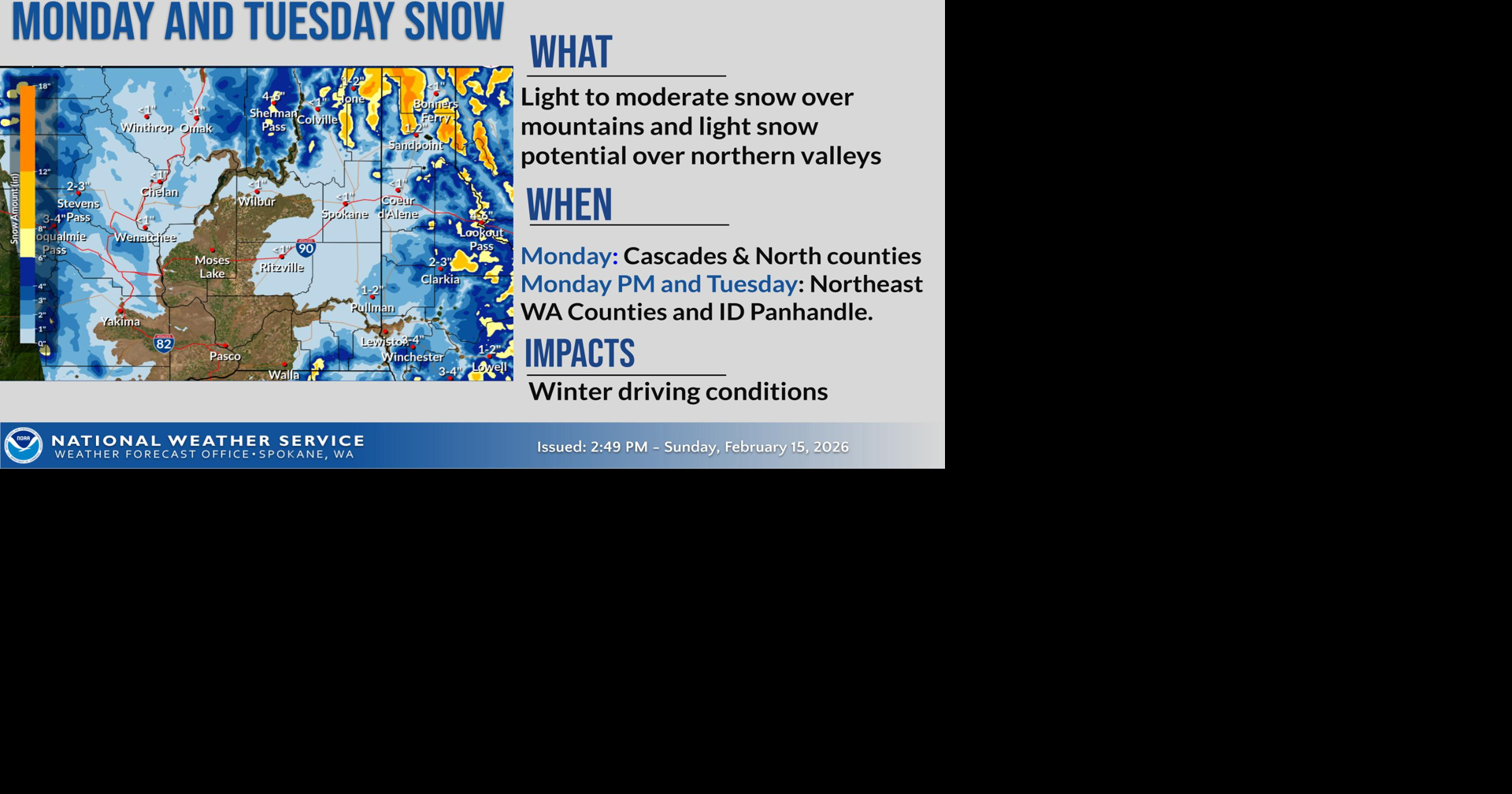 Snow Possible Tuesday | News | ncwlife.com