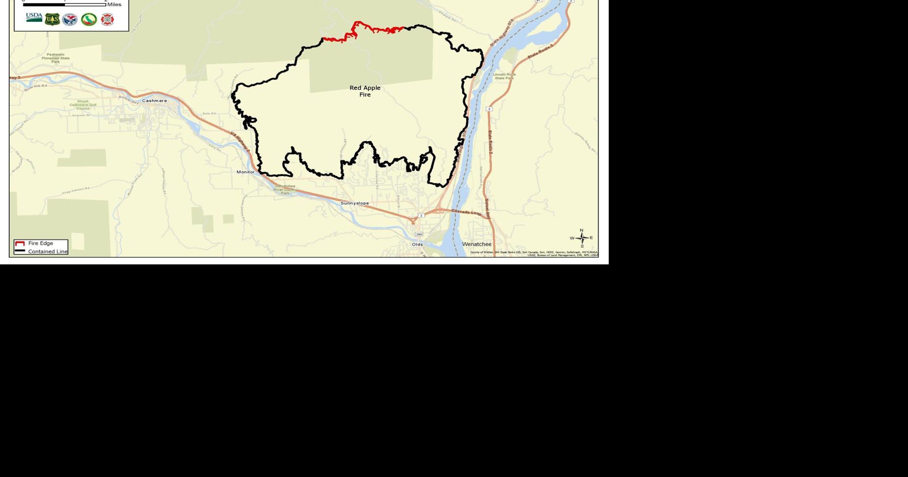 Red Apple Fire containment line grows to 90 percent | Wenatchee Valley ...