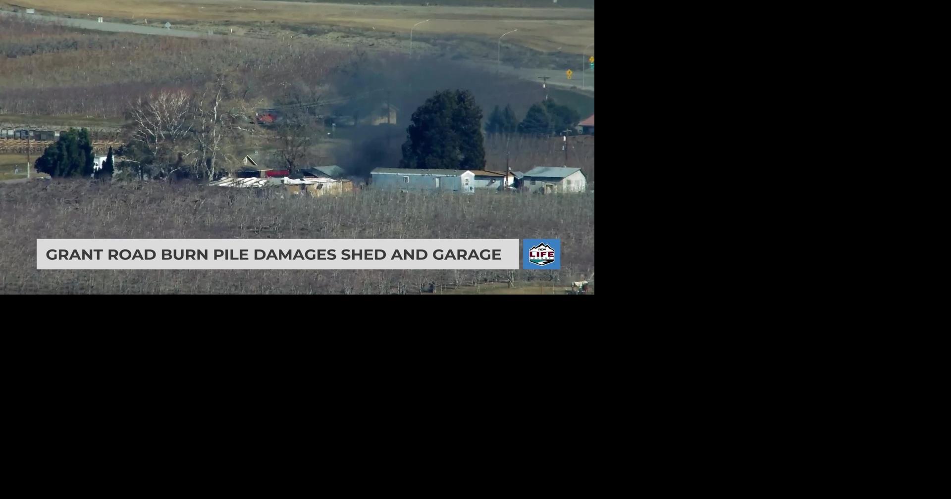 Grant Road burn pile damages shed and garage | Videos | ncwlife.com
