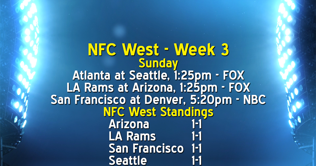 NFC West Schedule 09-23-22 | Sports | ncwlife.com
