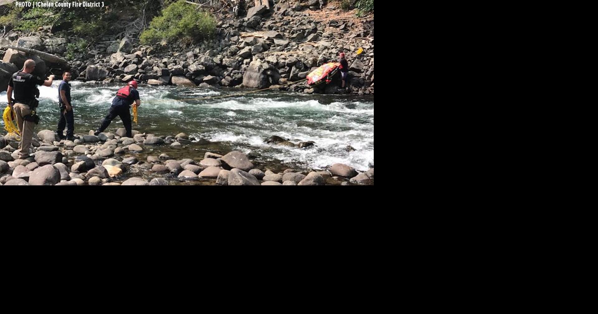 Four rescued from capsized raft below Tumwater Dam | Local News ...