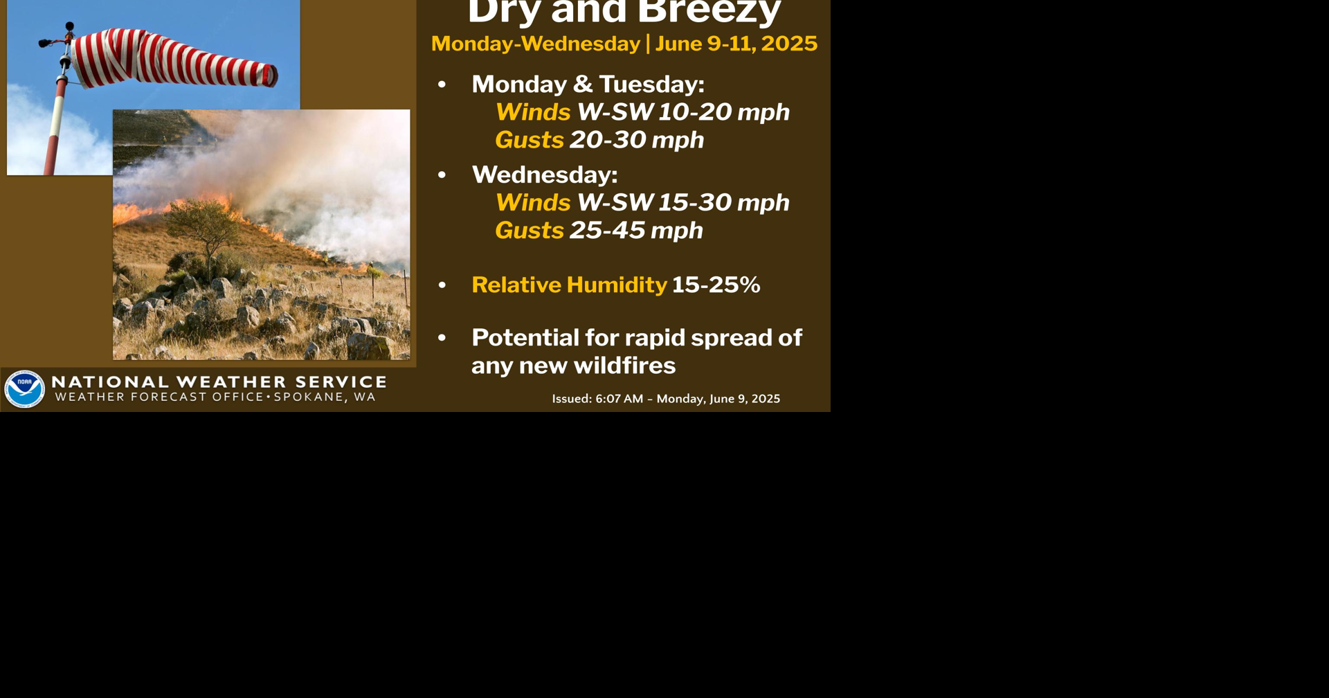 Dry & Breezy Through Thursday | Weather | ncwlife.com
