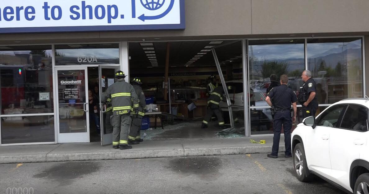 Car crashes through the window of East Wenatchee Goodwill store | News ...