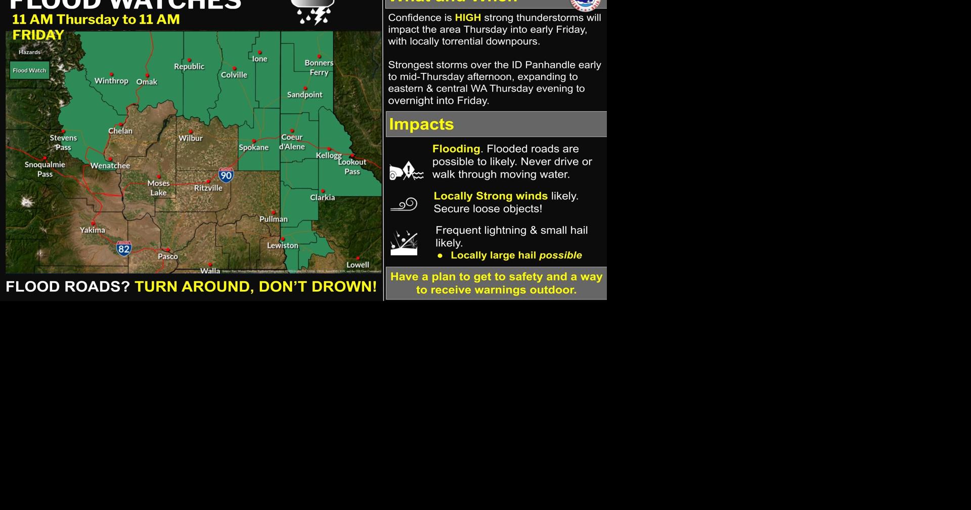 Flood Watch 11 am Today-11 am Friday | Weather | ncwlife.com
