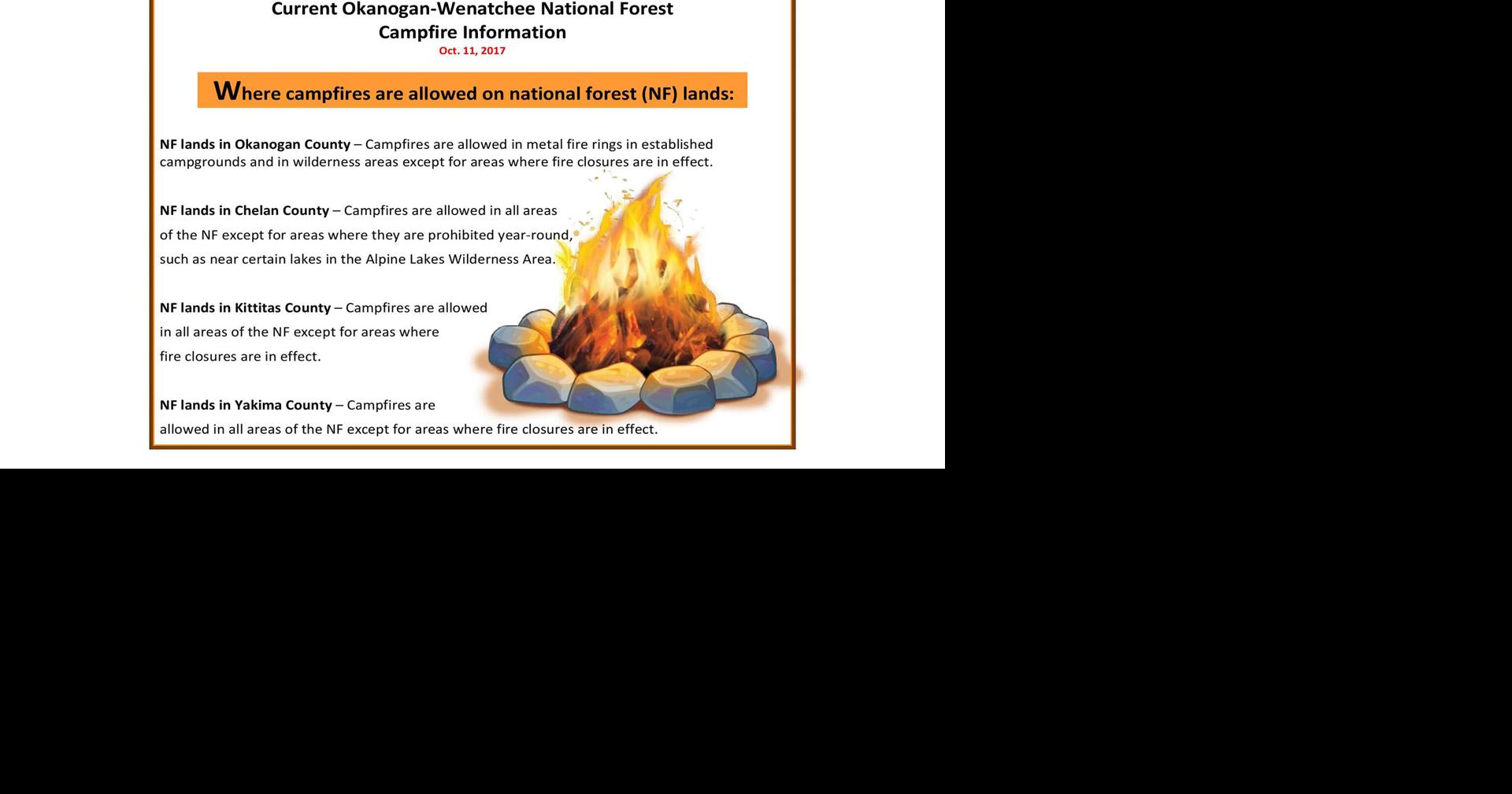 Campfire restrictions lifted on National Forest lands | Local News ...