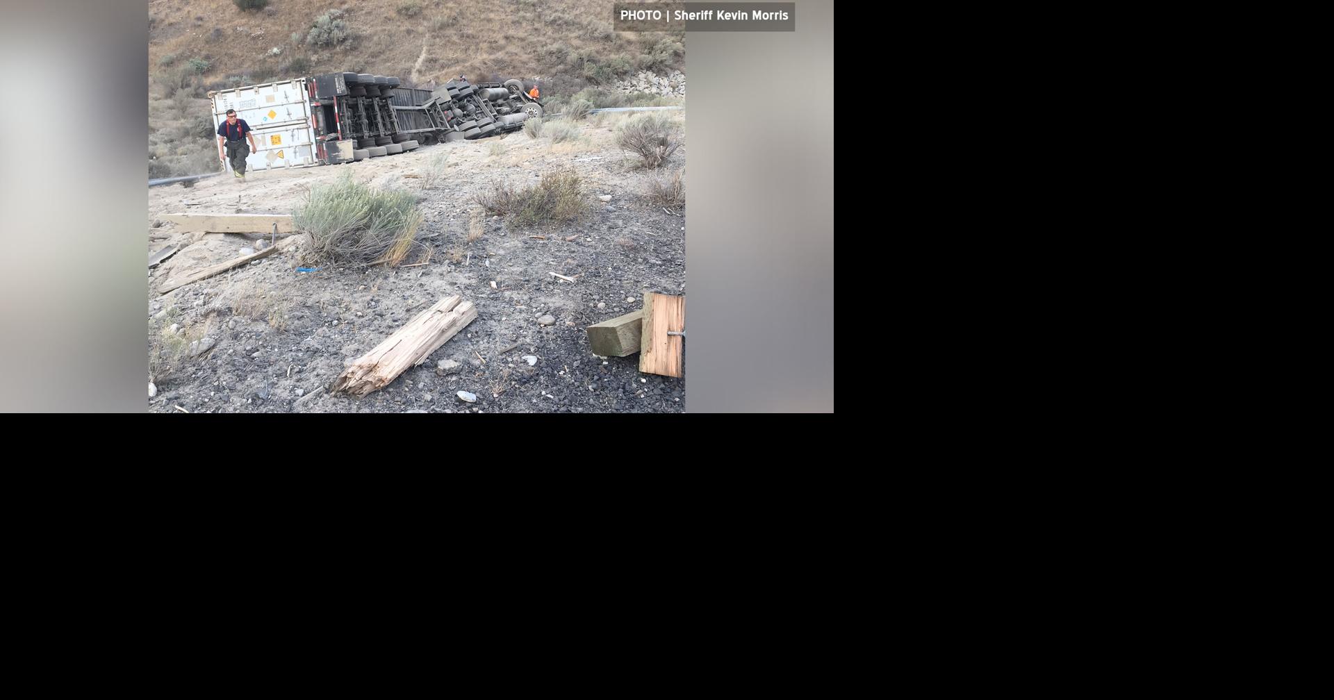 Driver In Critical Condition After Big Rig Crashes in McNeil Canyon ...
