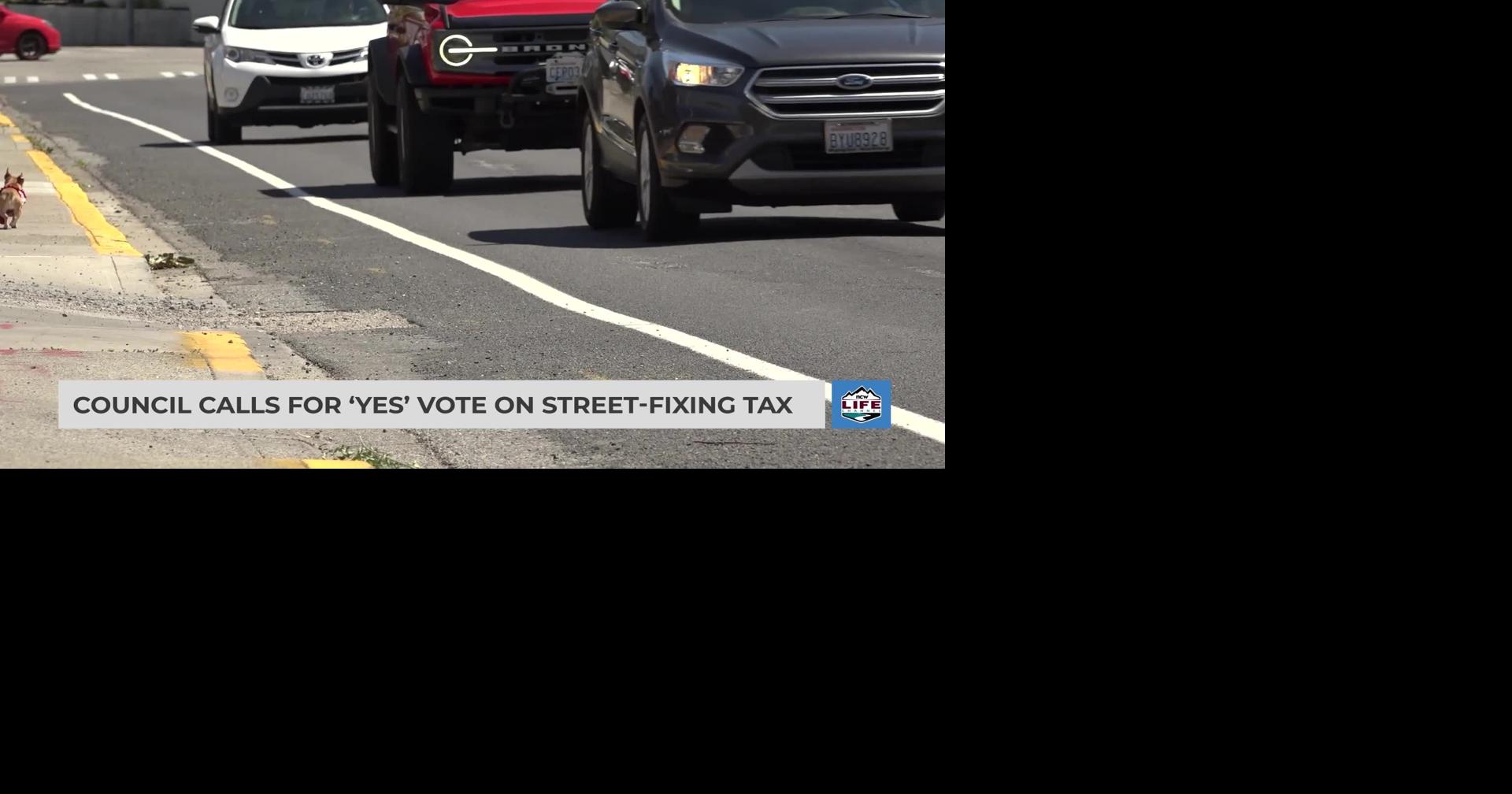 Council calls for ‘yes’ vote on street-fixing tax | Videos | ncwlife.com