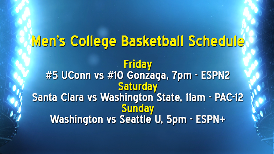 College basketball weekend includes Zags and UConn | Sports | ncwlife.com