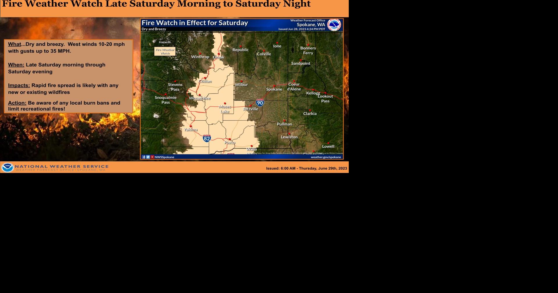 Fire Weather Watch Saturday | Weather | ncwlife.com