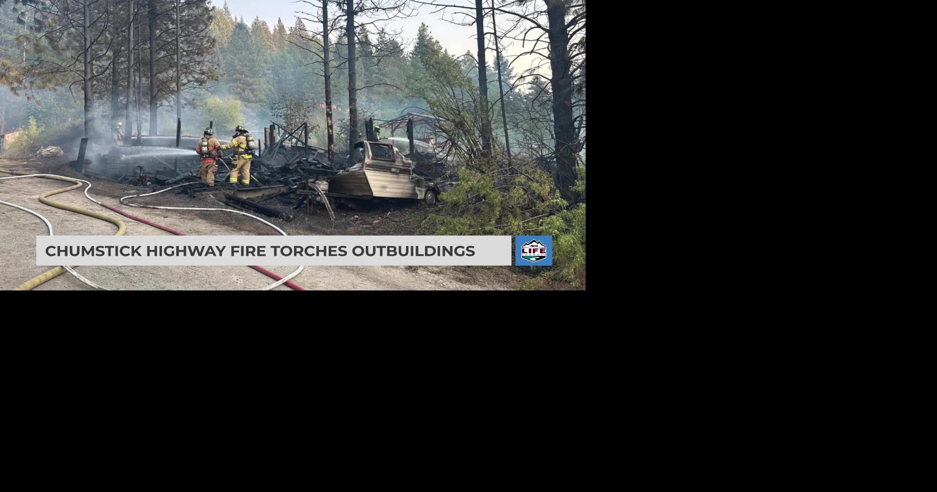 Chumstick highway fire torches outbuildings | Videos | ncwlife.com