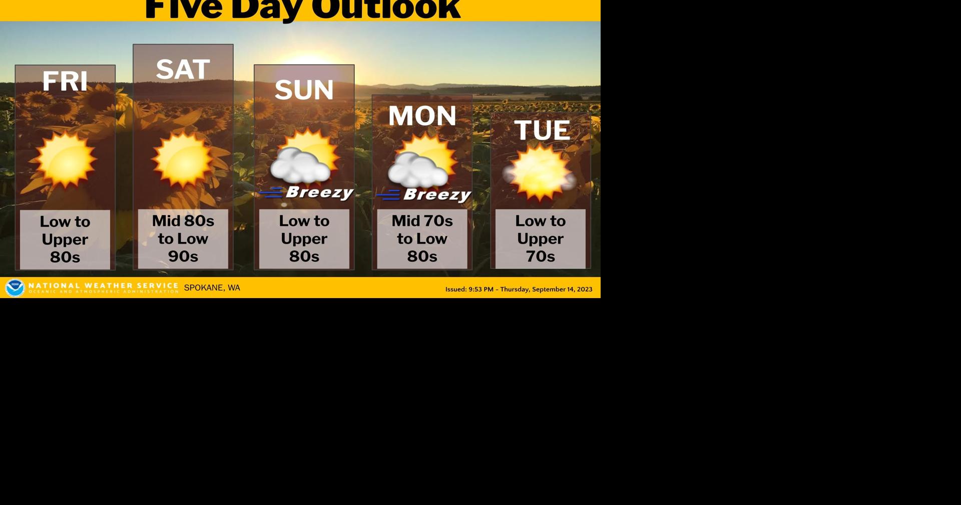 5-Day Weather Outlook | Weather | ncwlife.com