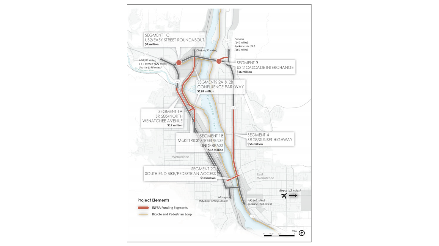 Wenatchee awarded $92.4 million for project that includes a new bridge ...