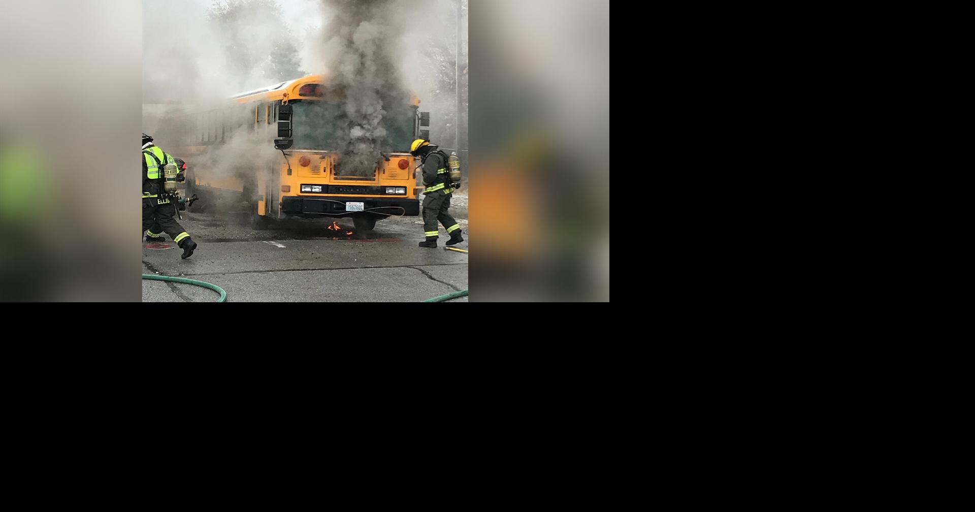 Fire scorches school bus at Eastmont bus garage | Wenatchee Valley ...