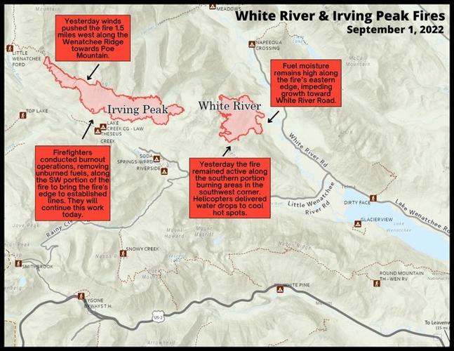 Strong winds pushed the Irving Peak Fire to the west Wednesday | News ...