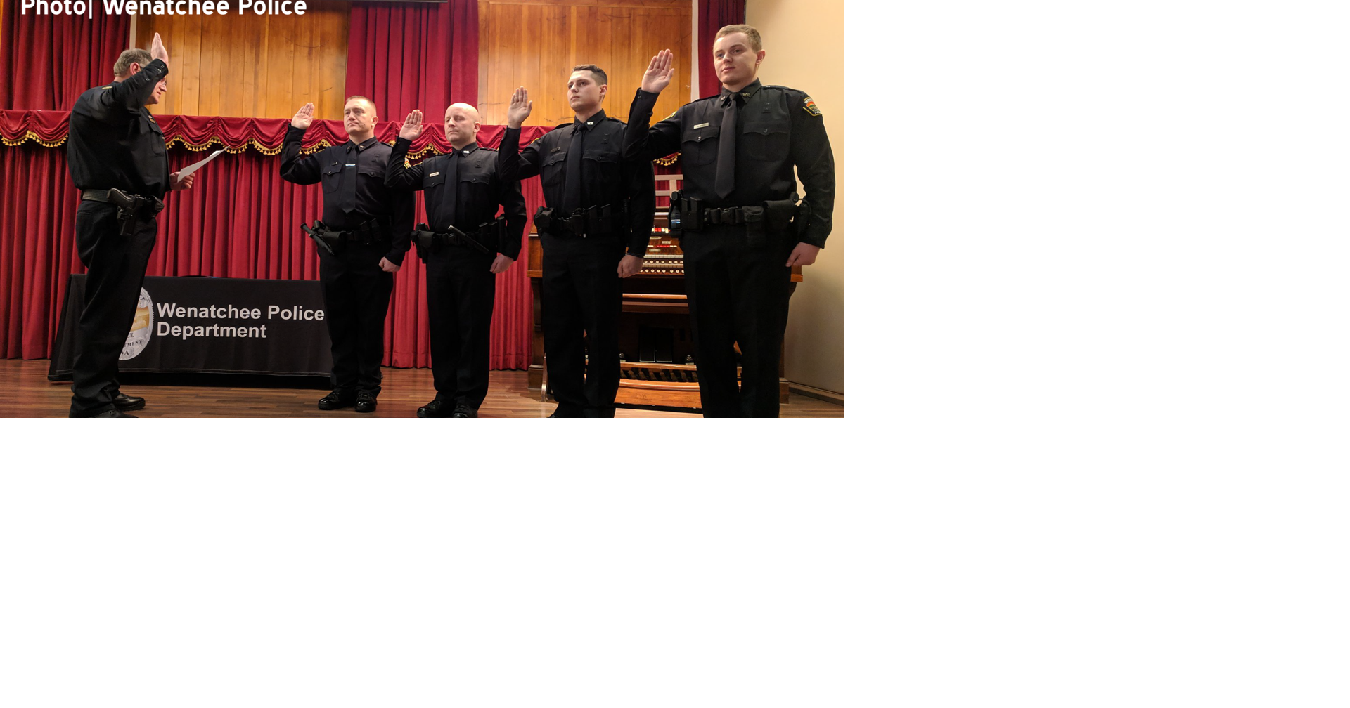Wenatchee PD welcomes four new officers | Local News | ncwlife.com