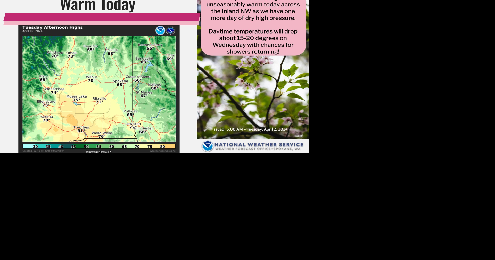 Warm Today, MUCH Cooler Tomorrow | Weather | ncwlife.com