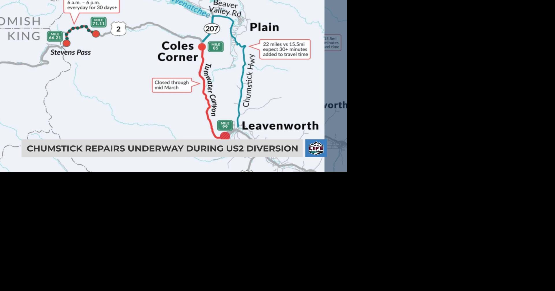 Chumstick repairs underway during US2 diversion | Videos | ncwlife.com