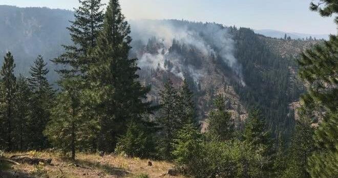 Lightning-caused fire north of Entiat has burned about 75 acres ...