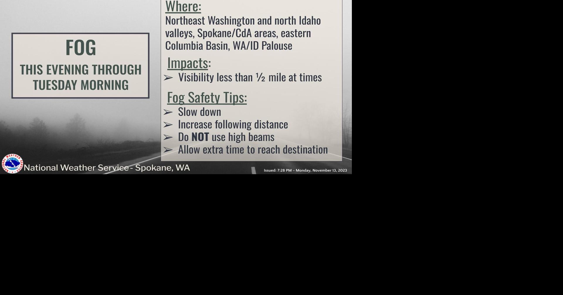 Fog Developing Overnight | Weather | ncwlife.com