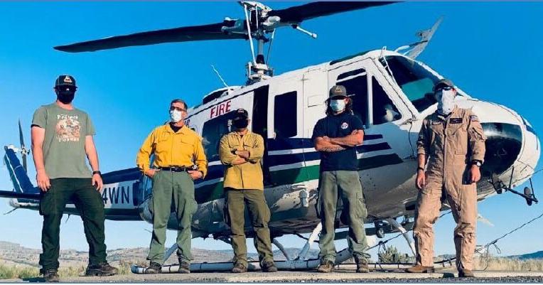 DNR Helitack Crew honored for coming to the aid of a firefighter ...