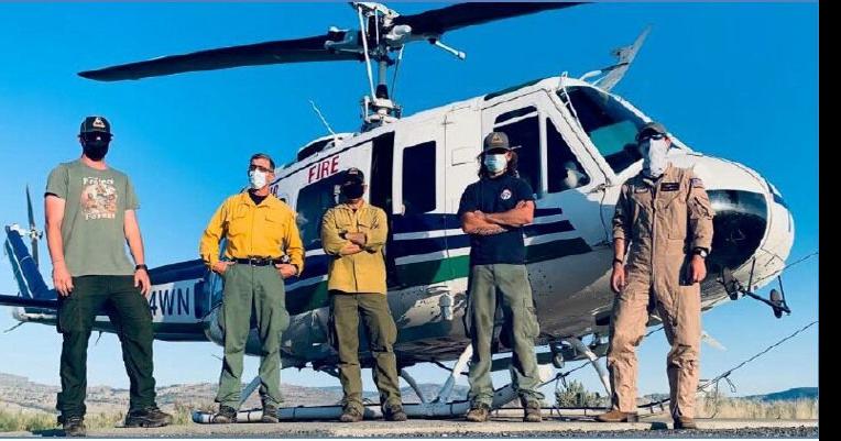 DNR Helitack Crew honored for coming to the aid of a firefighter ...