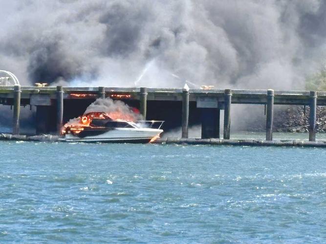 Several people rescued from burning boat | News | newportnewstimes.com