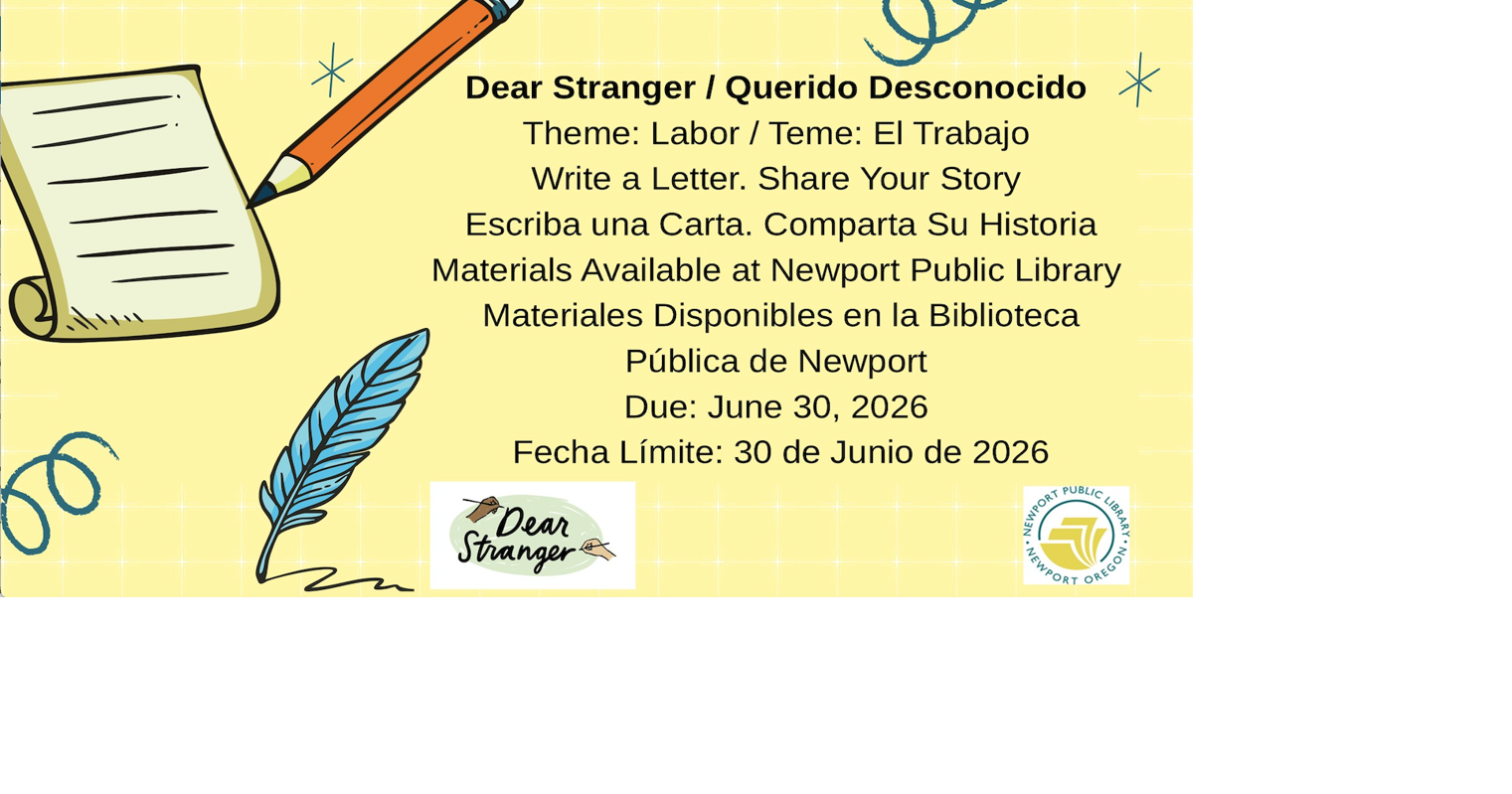 Community invited to participate in Dear Stranger Letter exchange ...