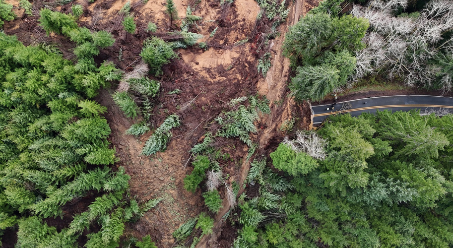 Photos - Update - Landslide: Highway 229 between Kernville and Siletz ...