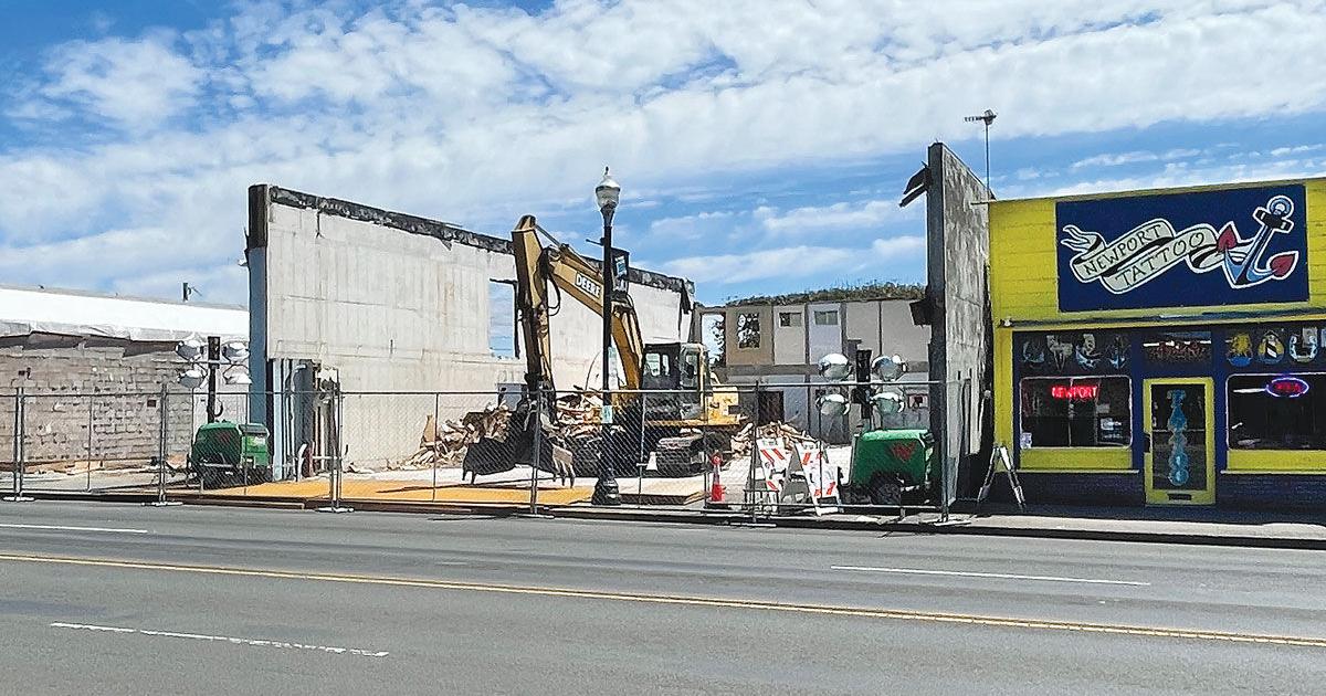 Building demolition underway in Newport | News | newportnewstimes.com