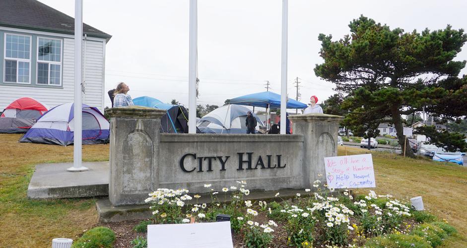 Homeless stage protest | News | newportnewstimes.com