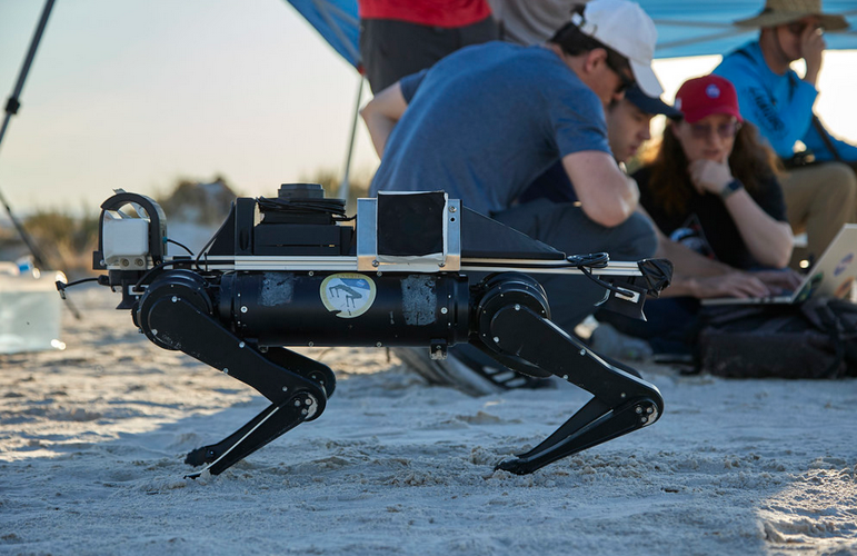 Researchers are teaching robots to walk on Mars from the sand of New ...
