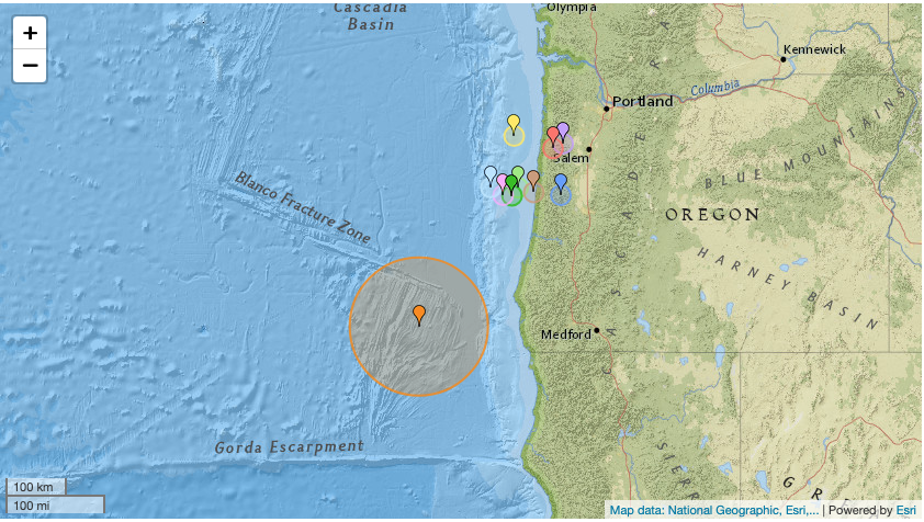 Update: Small earthquake west of Port Orford | News | newportnewstimes.com