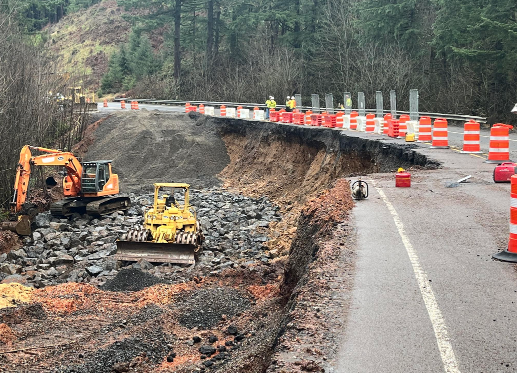 Landslide at Highway 6 near Oregon Coast | News | newportnewstimes.com