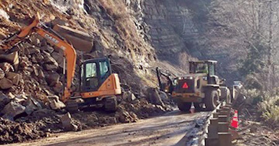 Siletz Highway slide cleanup closes road during day | Breaking News ...
