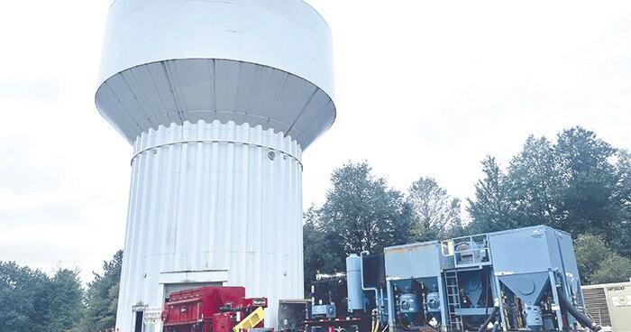 Water Tower Maintenance Underway | News | newportvermontdailyexpress.com