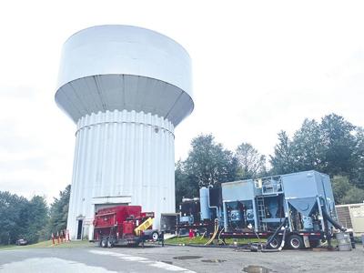 Water Tower Maintenance Underway | News | newportvermontdailyexpress.com