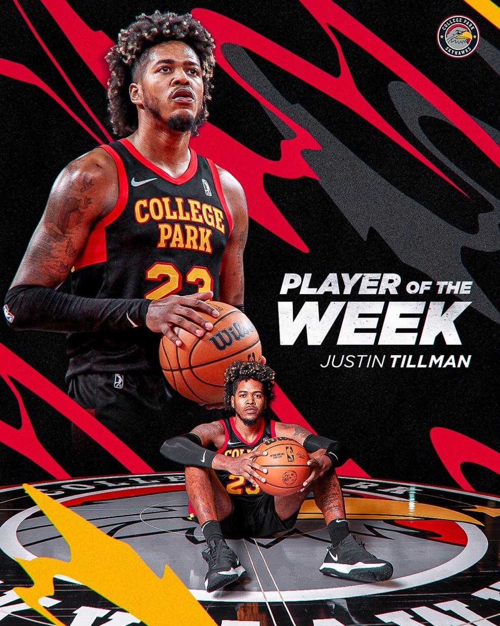 College Park Skyhawks center Justin Tillman named G League Player of ...