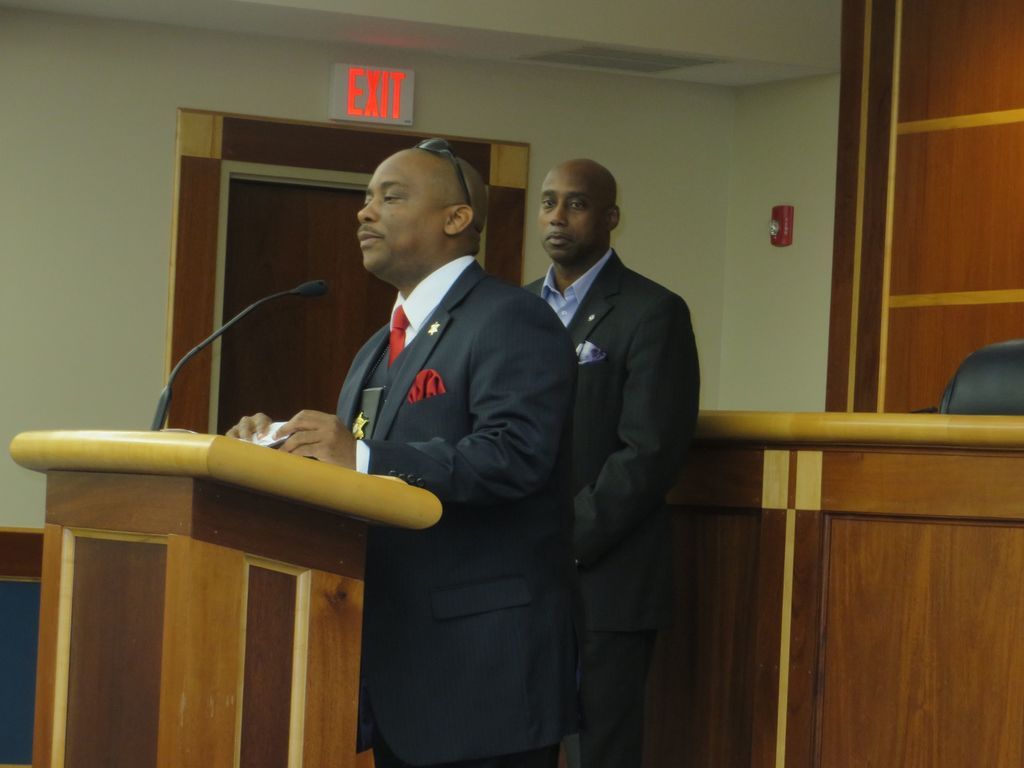 Michael Register takes oath of office as Clayton County police chief ...