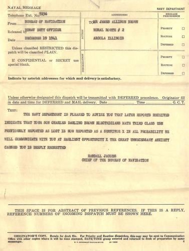 More than 82 years after Pearl Harbor, Arcola sailor Charles Darling ...