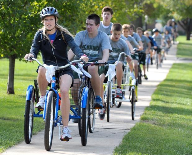 PE teacher's students bringing their bicycles to school — to learn on ...