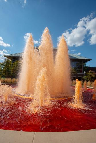 UI alumni center's fountain about to show its true colors for ...