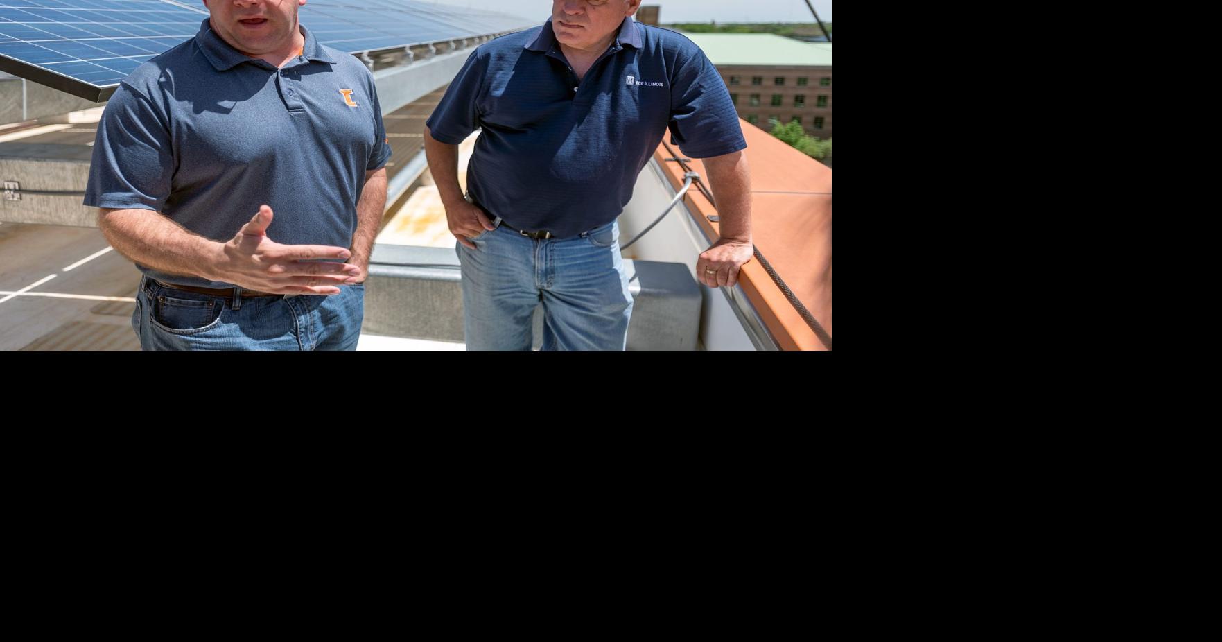 And array we go: Solar panels on UI ECE Building's roof now providing ...