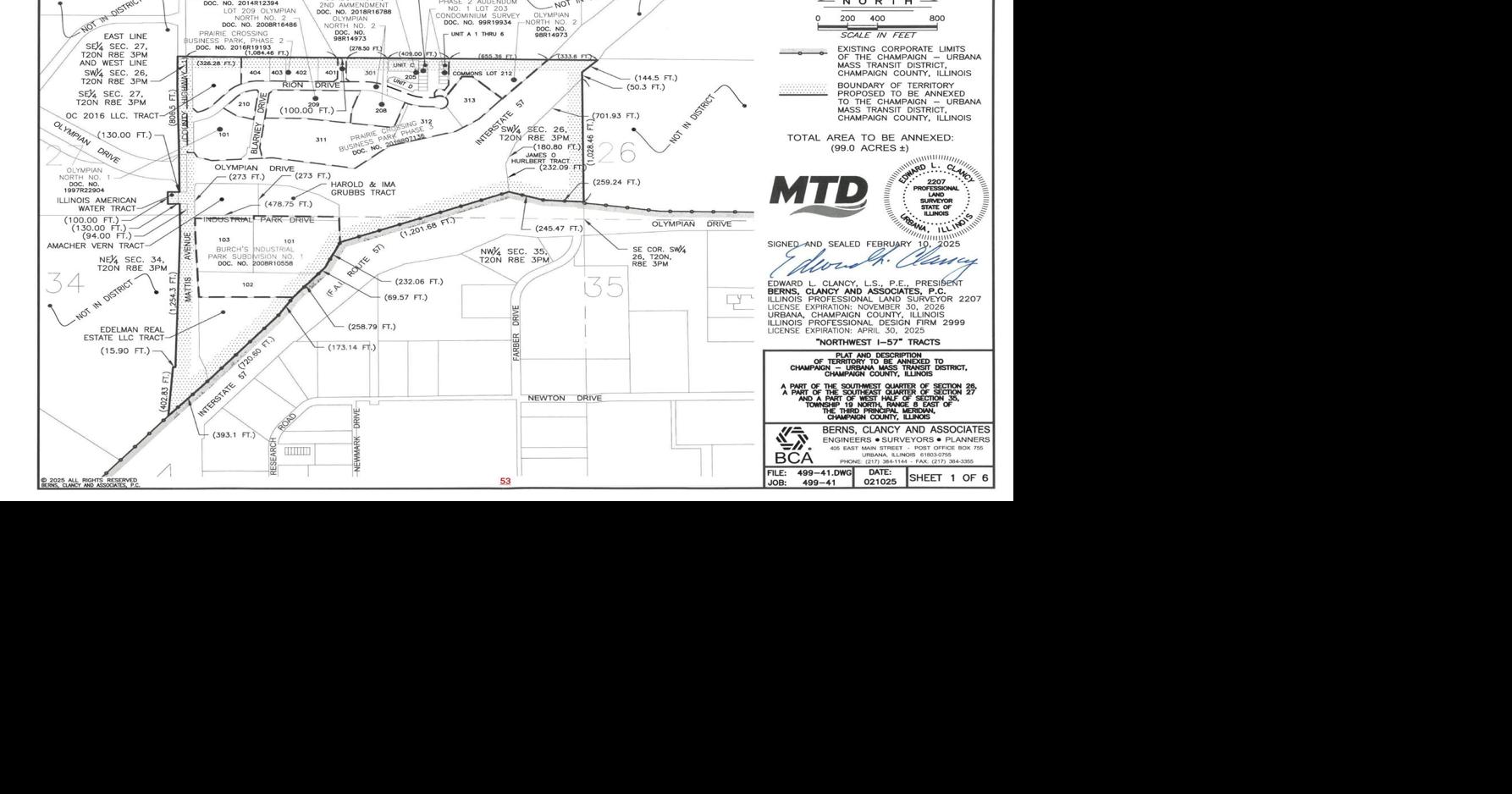 MTD board to vote on annexations in northwest Champaign | Politics ...