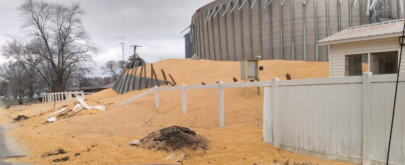 Crews working to clean up after Arcola grain bin collapse | Business ...