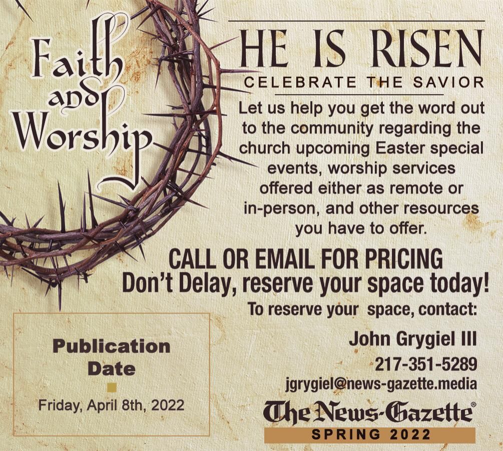 Easter Faith & Worship.pdf | Local Offers | news-gazette.com