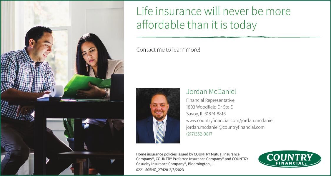 County Financial Jordan McDaniel.pdf | Local Offers | news-gazette.com