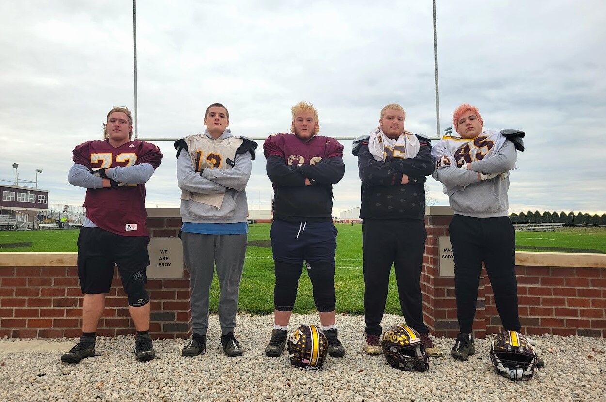 LeRoy offensive line paves way to state semifinals: ‘They trust each ...